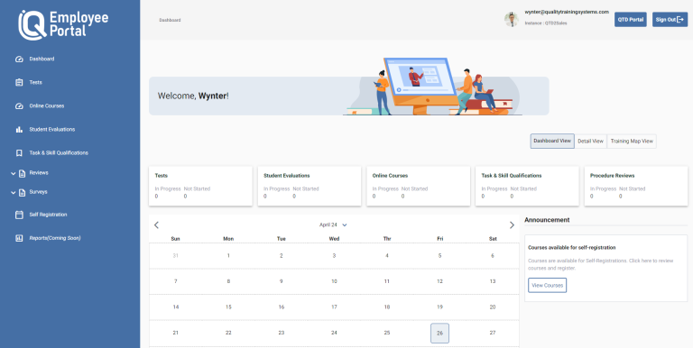 TRAINING MANAGEMENT SYSTEM SOFTWARE - Quality Training Systems TRAINING MANAGEMENT SYSTEM SOFTWARE - Quality Training Systems